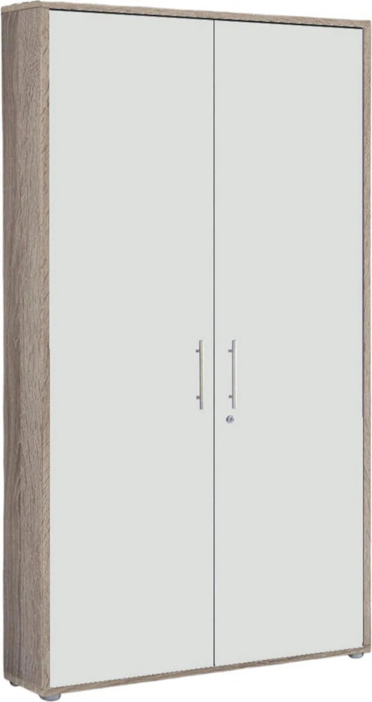 XXXLutz SKŘÍŇ NA ŠANONY, bílá, Sonoma dub, 84,4/185,6/33 cm MID.YOU - Online Only kancelářský nábytek - 001067015508