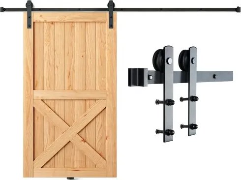 Hardwarová sada posuvných dvířek 2,4 m, 149,7 kg – 004-2,44 – GCYMWJTJHS8FDEY4EV0