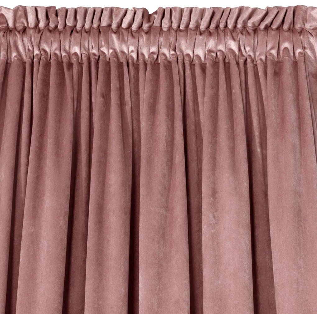 ZATEMŇOVACÍ ZÁVĚS NA PÁSCE ROSA 140X270 CM TMAVĚŘŮŽOVÁ