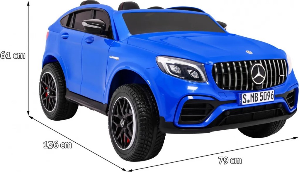 Ramiz Dětské autíčko Mercedes GLC 63S modré SUV + pohon 4x4