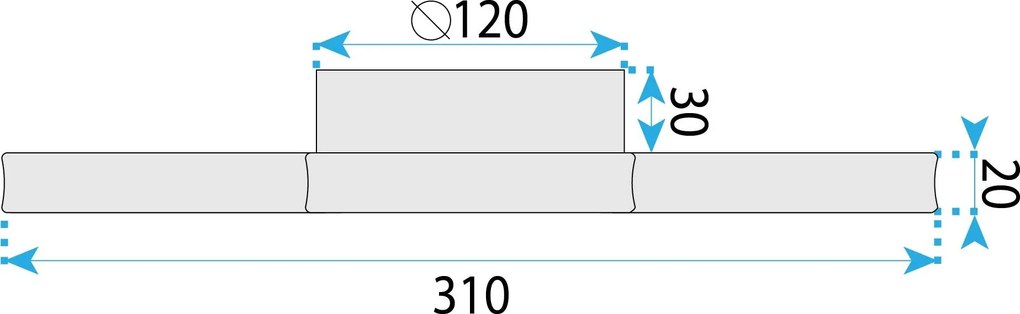 Toolight Moderní LED osvětlení Flower D91 LHJ075-C černá/bílá