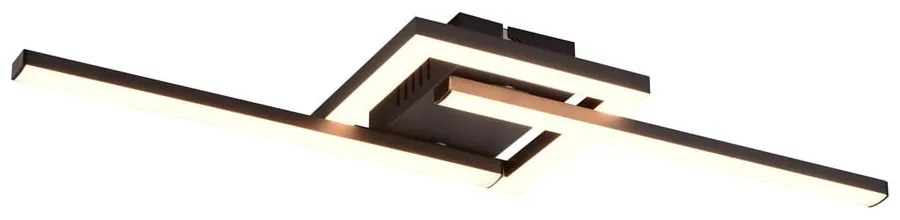 Černé LED stropní svítidlo 16x54 cm Viale – Reality