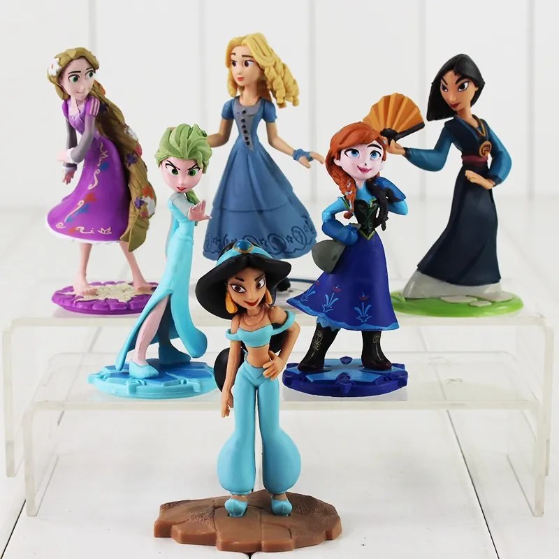 Figurky Disney Princezny z pohádek 6 ks