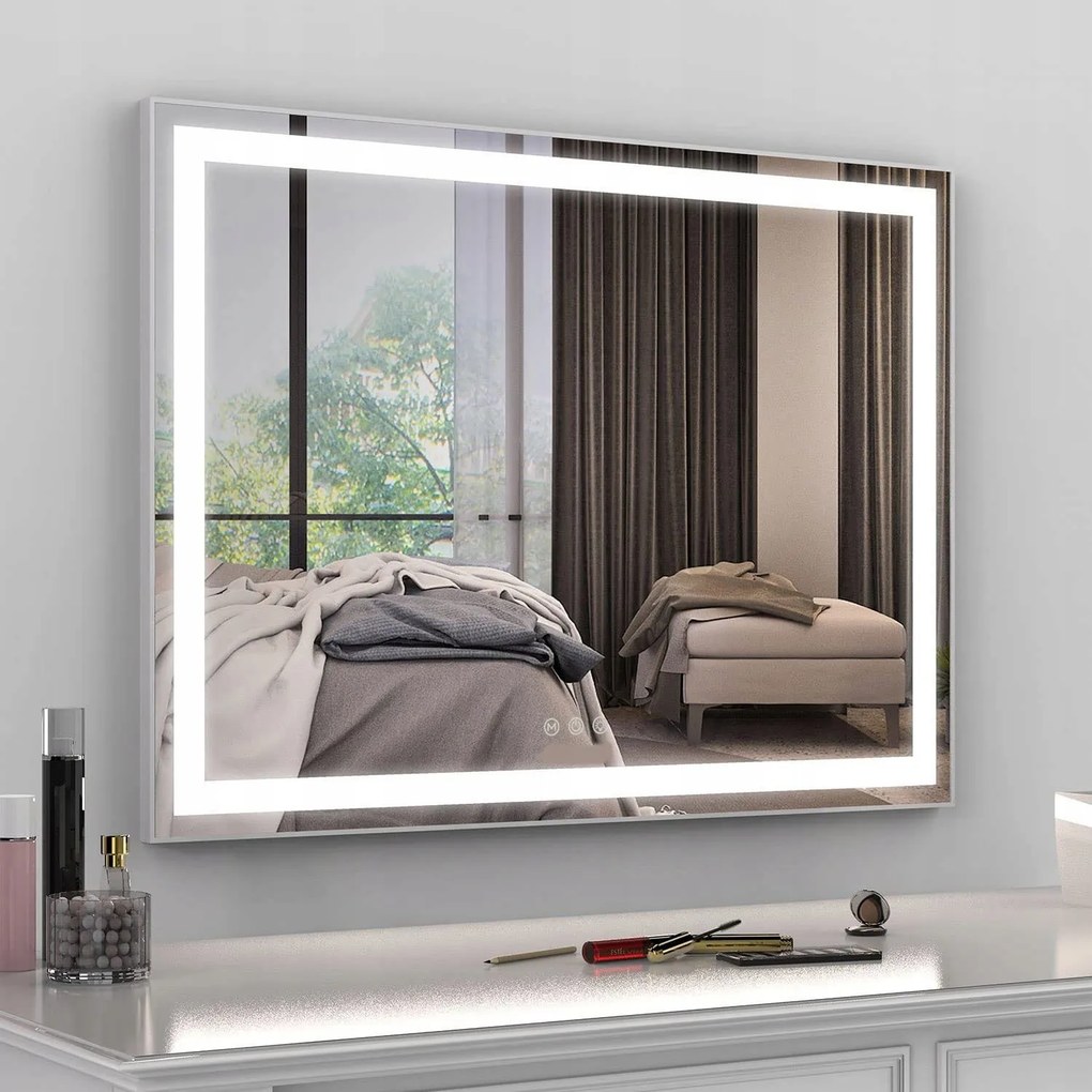 LED zrcadlo 58 × 46 cm