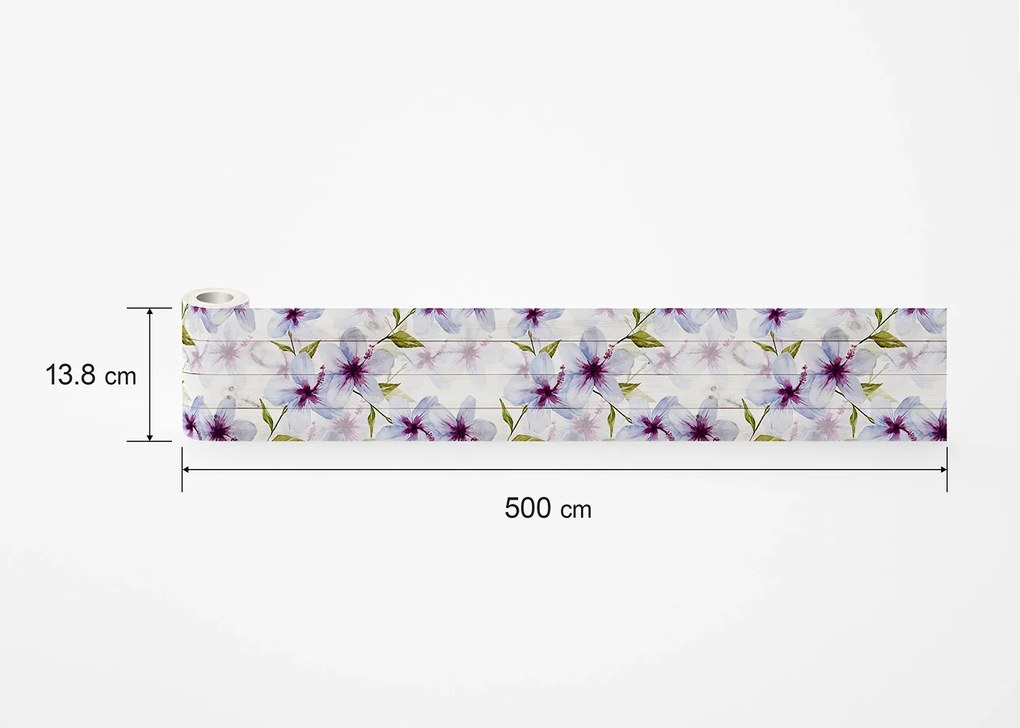 Samolepící bordura na zeď Květy | 5 m x 13.8 cm | DWB8235
