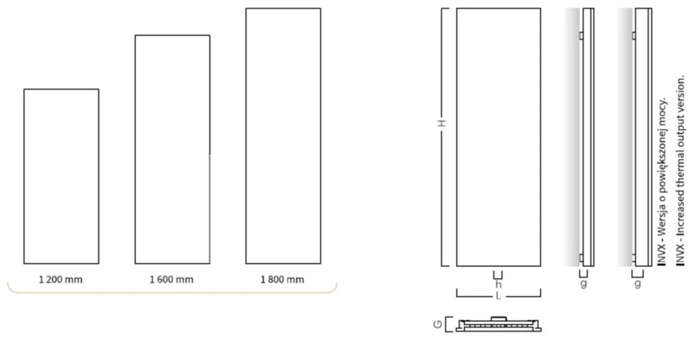 Instalprojekt Koupelnový radiátor INVENTIO Barva radiátoru - Bílá, Rozměr radiátoru - 480 × 1200 mm, výkon 610 W - RADINV501235