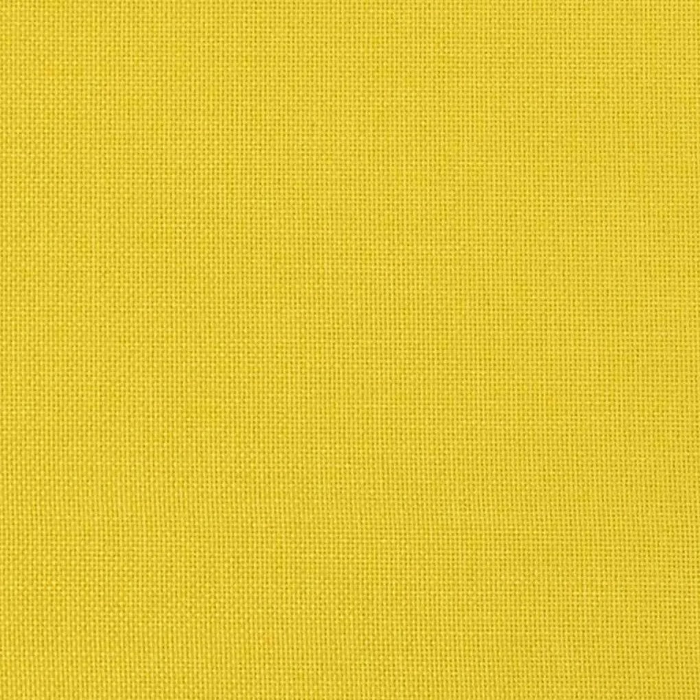 2dílná sedací souprava s polštáři světle žlutá textil 3201823