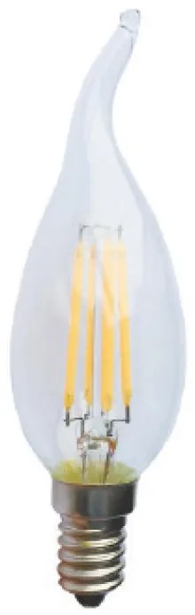 ACA DECOR LED žárovka Filament Candle Tip E14 4W Stmívatelná Denní bílá