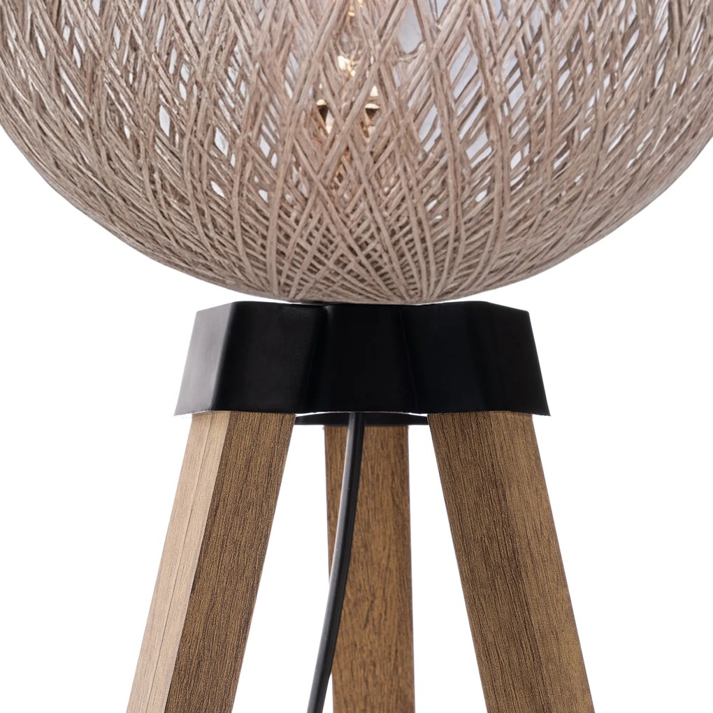 Stojací lampa Joshua hnědá