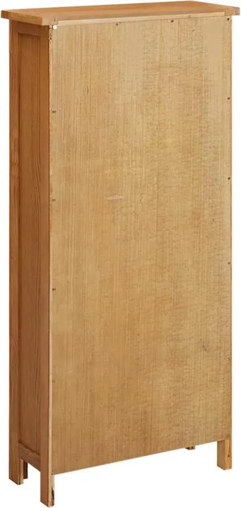 Úložná skříňka 50 x 22 x 110 cm masivní dubové dřevo 329926