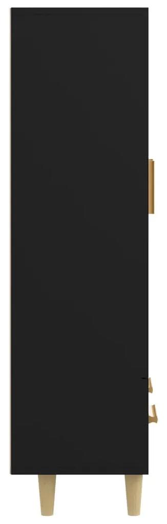 Highboard černý 70 x 31 x 115 cm kompozitní dřevo