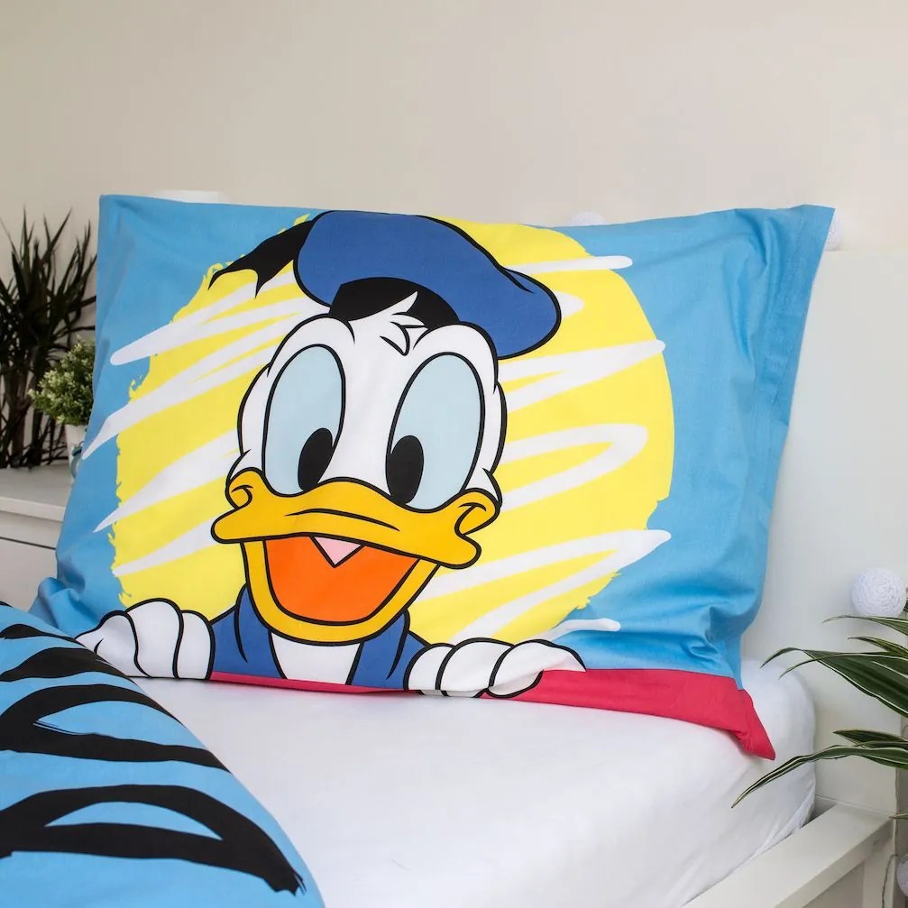 Jerry Fabrics Bavlněné povlečení 140x200 + 70x90 cm - Kačer Donald "03"