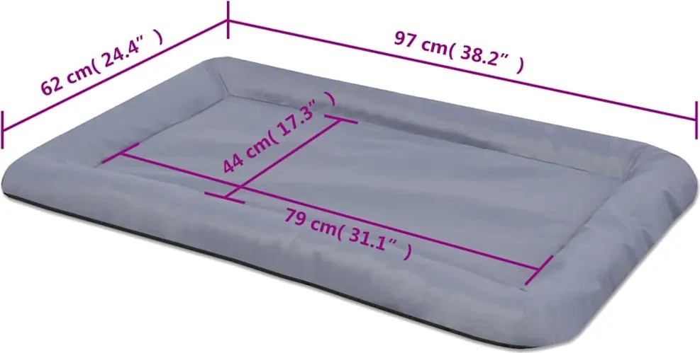 Psí matrace, velikost XXL, šedá 170460