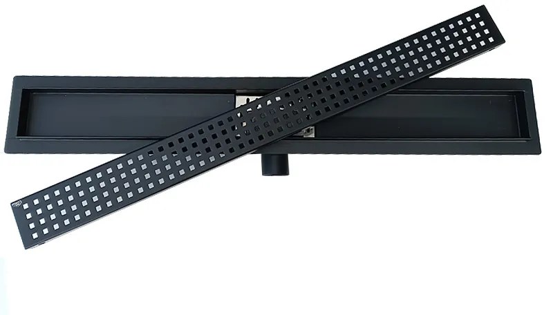 BPS-koupelny Sprchový odtokový žlab DL01 QUBE G3 HYD-2683 90 cm, černý