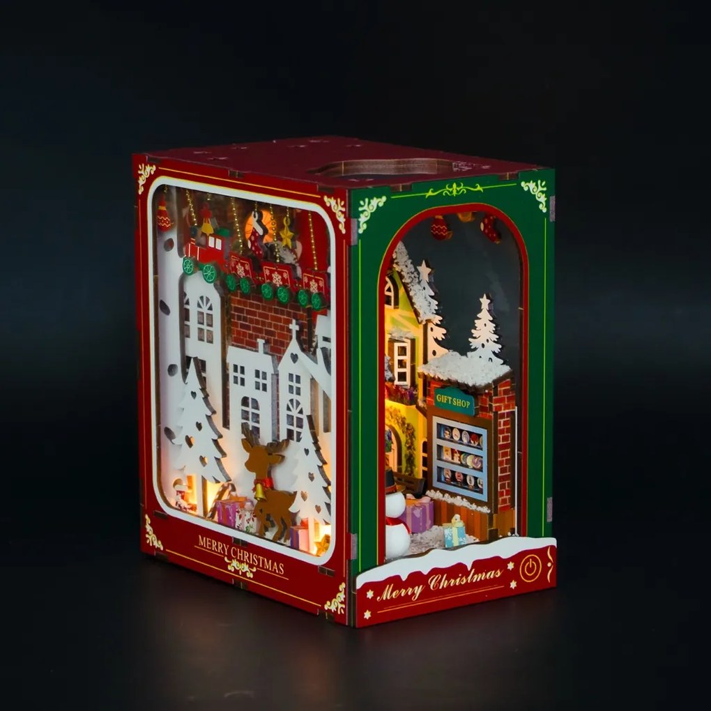 2Kids Toys 3D skládačka Zarážka na knihy Bílé Vánoce