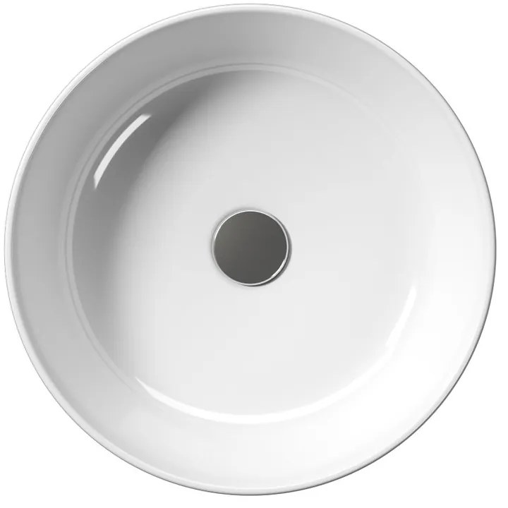 Sapho, KUBE X keramické umyvadlo na desku průměr 45 cm, bílá ExtraGlaze