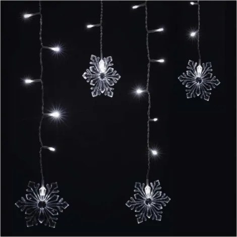 LED vánoční závěs EMOS DCGW13 vložky 150x55cm vnitřní použití studená bílá s časovačem