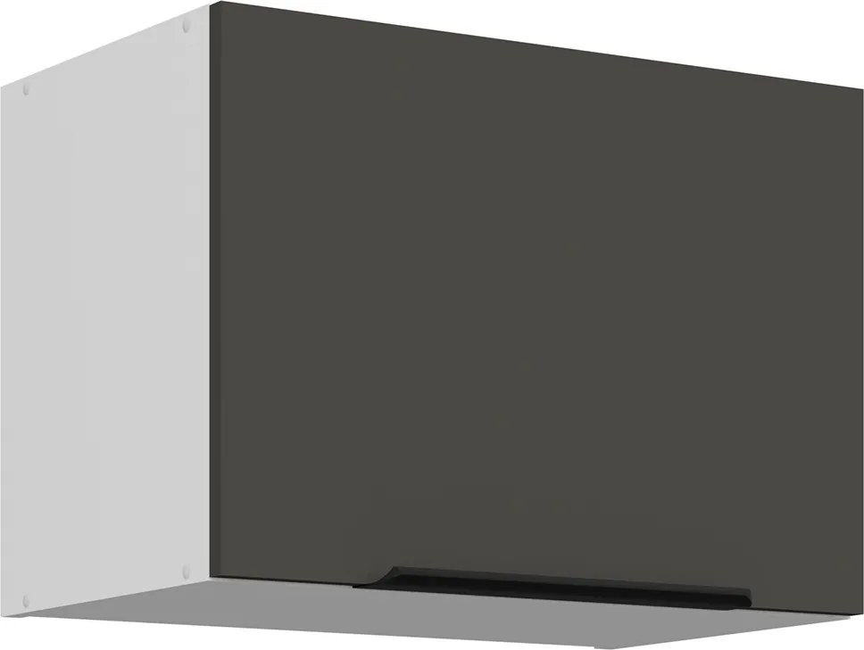 ARIA po | horní skříňka 50 GU-36 1F výklopná | 50 cm | ANTI FINGERPRINT povrch | bílá/šedá grafit