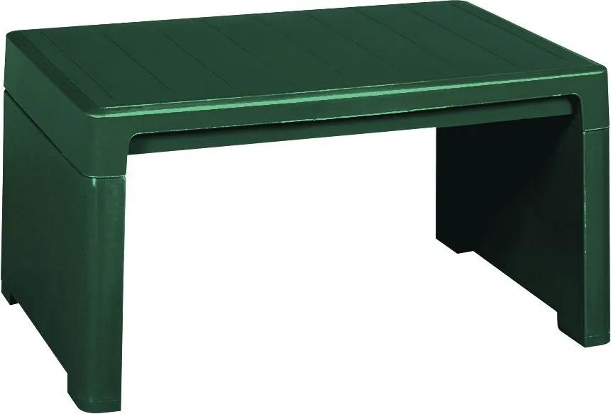 Malý zahradní plastový stolek, zelený