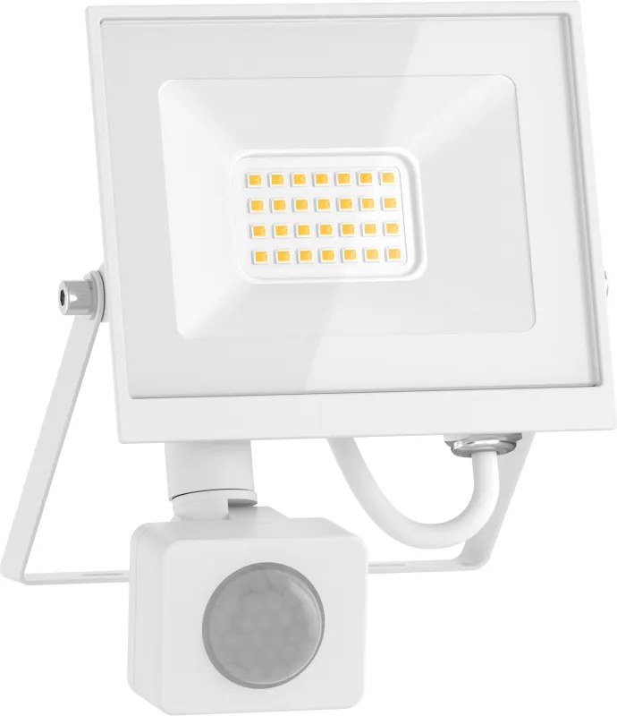 Mexen Luxpro+ LED reflektor s pohybovým senzorem, 20W, studená - 6500K, 2200 lm, bílá - L236-020-65-20
