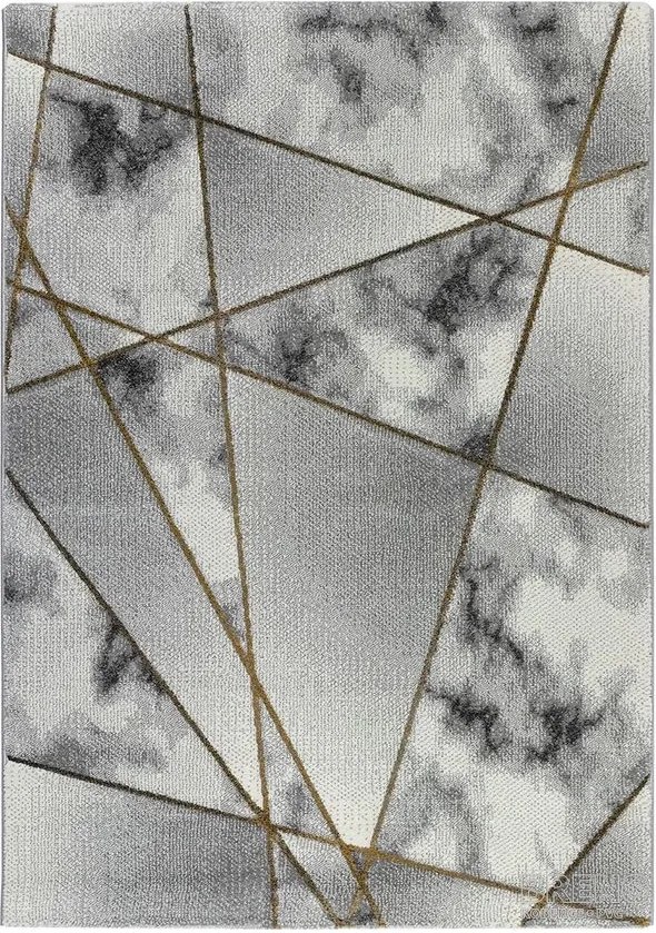 Breno Kusový koberec DIAMOND 22637/957, 80x150 cm, Vícebarevné/Šedá