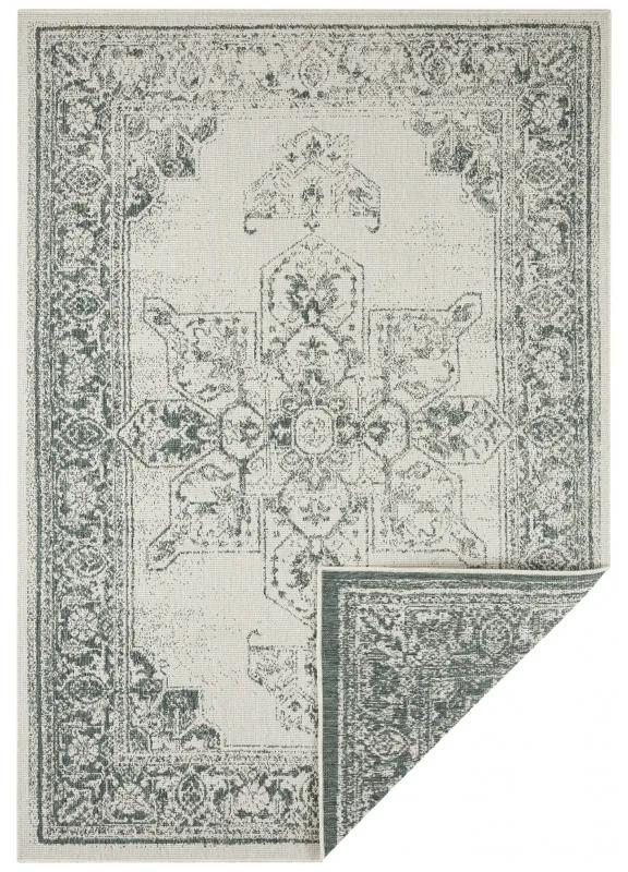 Moderní Kusový koberec Twin Supreme 104139 Zelený/Krémový Typ: 80х150 cm