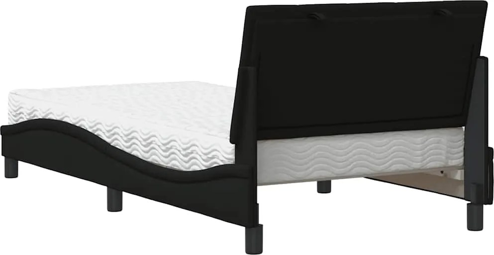 Postel s matrací Hanko černá 100 x 200 cm textil 3310512