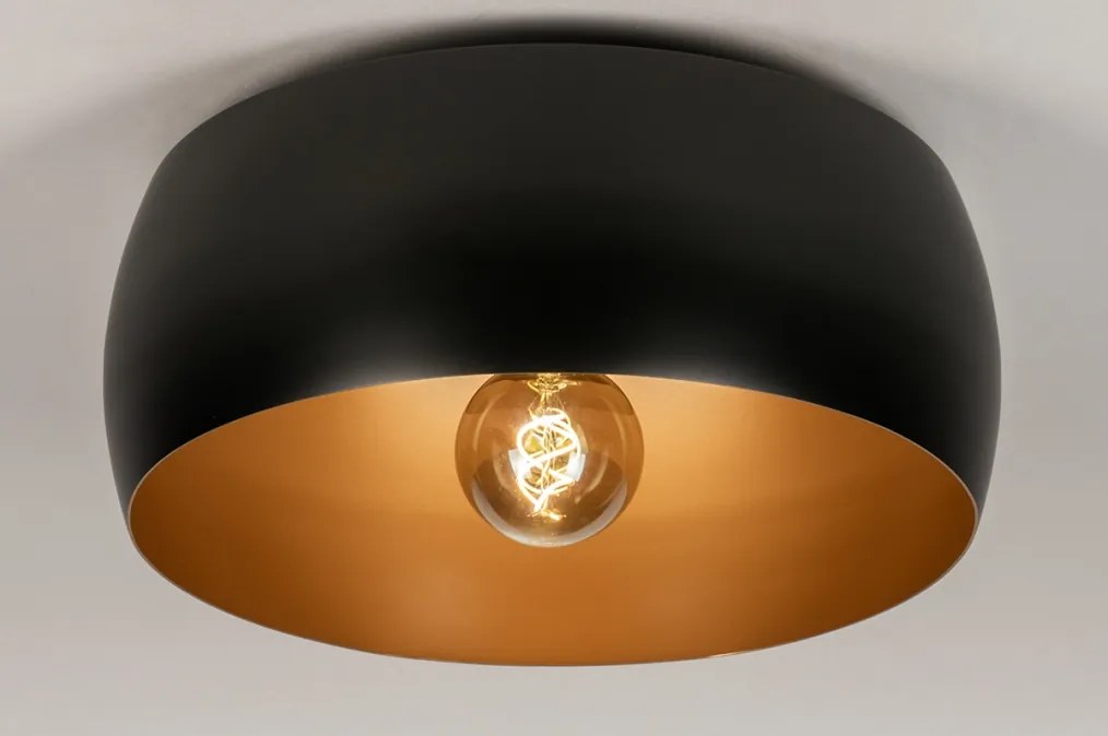 Stropní svítidlo do obýváku Bond Black and Gold 45