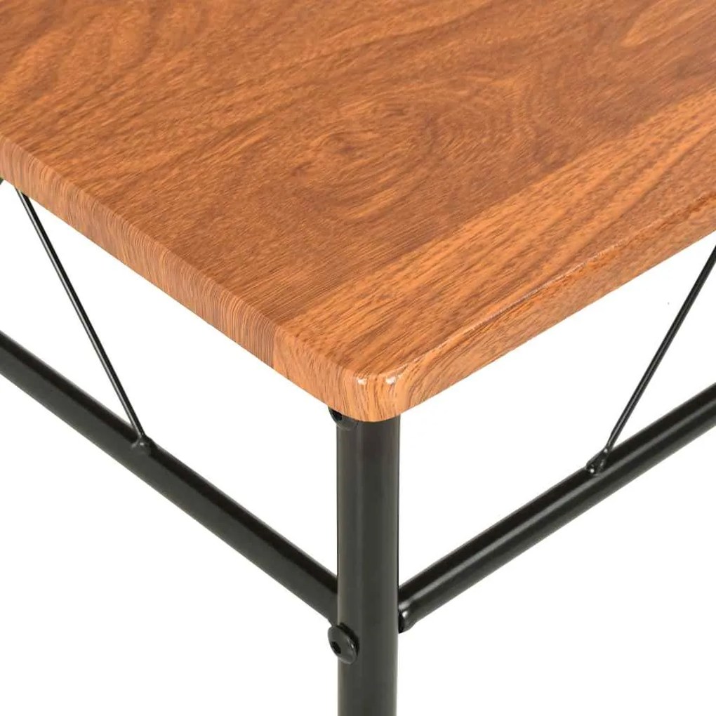 Jídelní židle 4 ks hnědé MDF 281398