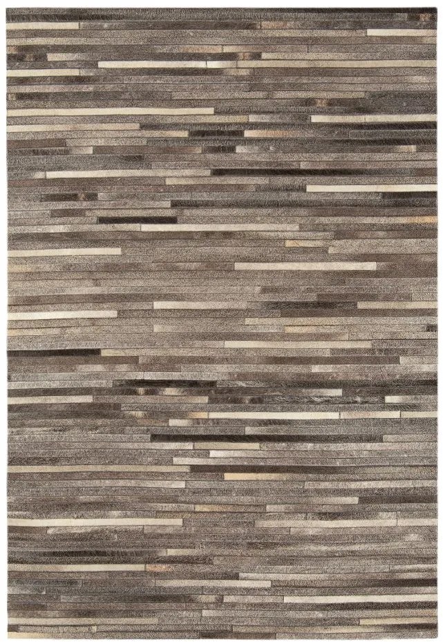 Hnědý koberec Peppers Dark Grey Stripe Rozměry: 120x170 cm