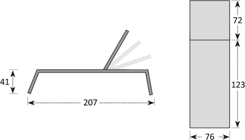 Doppler Tiso + Melia léhátko zahradní sedací souprava 2+1