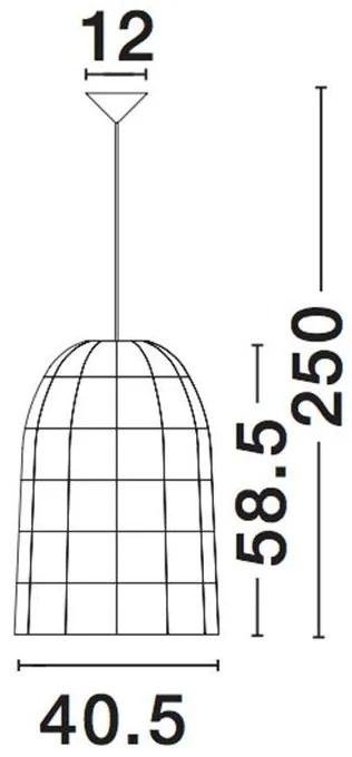 Nova Luce Závěsné svítidlo AURORA, ratan, E27 1x12W Barva: Hnědá