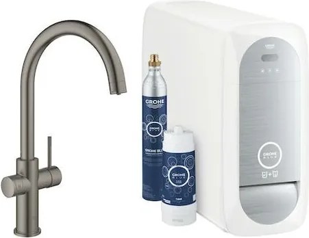 Grohe Blue Home dřezová baterie s filtrem kartáčovaný hard graphite 31455al1 G31455AL1