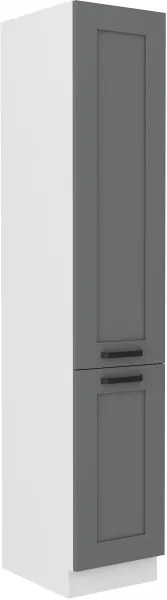 Kuchyňská skříňka LUNA 40 DK-210 2F korpus: bílá, barva dvířek: šedá DUST