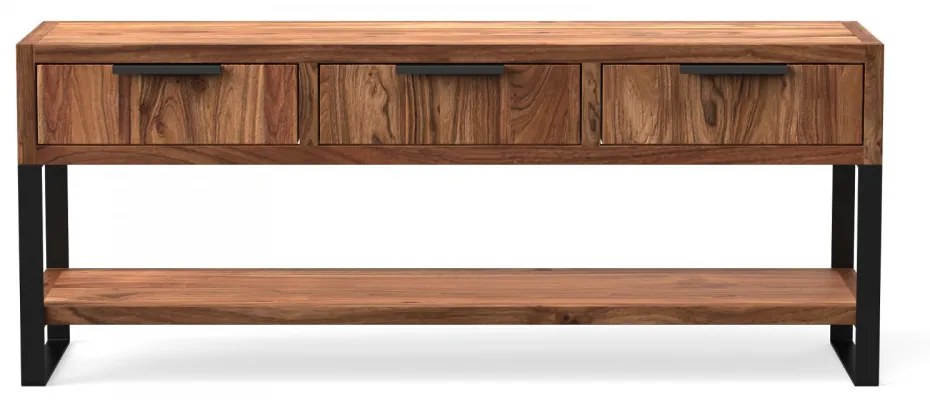 Massive home | Dřevěný tv stolek Grace z masivního palisandru 137cm - VÝPRODEJ
