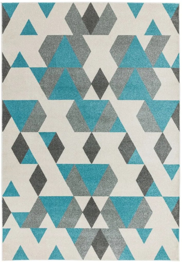 Modrý koberec Dickinson Pyramid Blue Rozměry: 200x290 cm