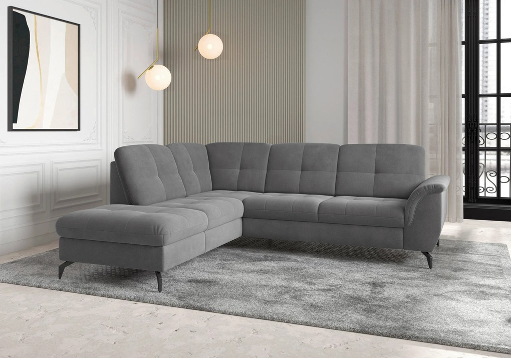 XXXLutz ROHOVÁ SEDAČKA, textil, šedá Sit & More - Sedací soupravy - 00014401331J