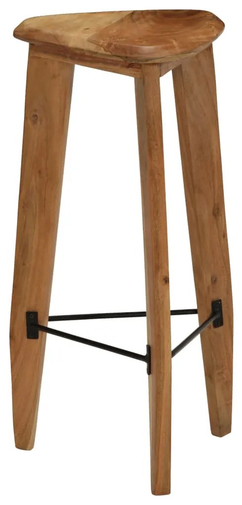 Barové stoličky 2 ks masivní akáciové dřevo,  246017
