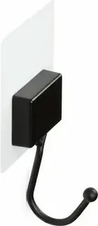 Compactor Bestlock Black Magic Samolepicí háček černá / bez vrtání