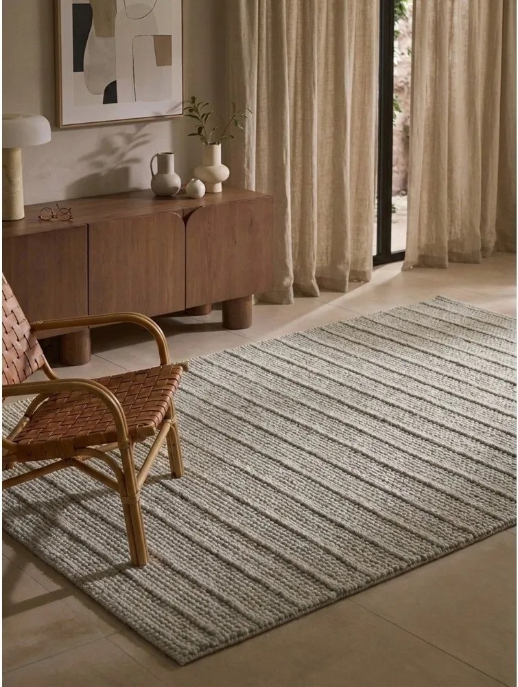 Šedý ručně tkaný vlněný koberec 160x230 cm Camden Parker – Ted Baker