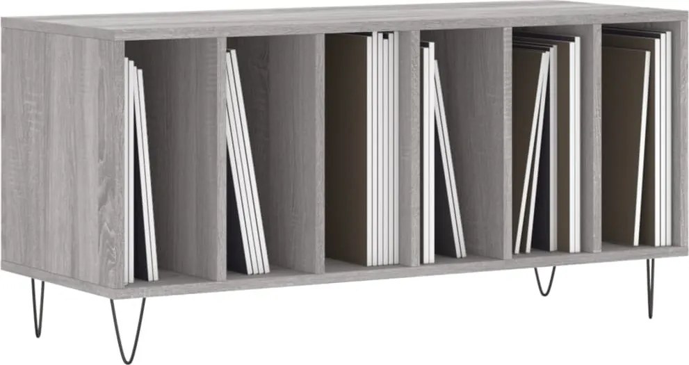 vidaXL Skříňka na LP desky 100x38x48 cm kompozitní dřevo [831754] Barva: kouřový dub