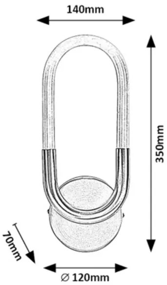 Rabalux 71138 - LED Nástěnné svítidlo IRELIA LED/9W/230V 4000K