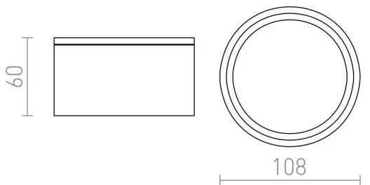 RED - Design Rendl - R10430 - Venkovní svítidlo MERIDO 1xGX53/11W/230V IP54