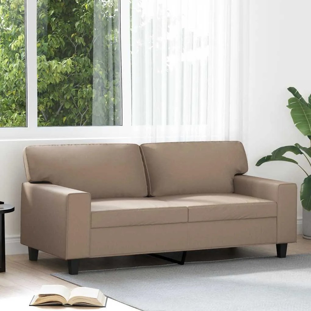 vidaXL 2místná pohovka 140 cm umělá kůže [359417] Barva: krémová