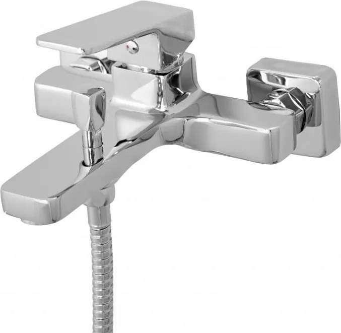Erga Asala, nástěnná vanová baterie s ruční sprchovou soupravou, chromová, ERG-YKA-BW.ASALA-CHR