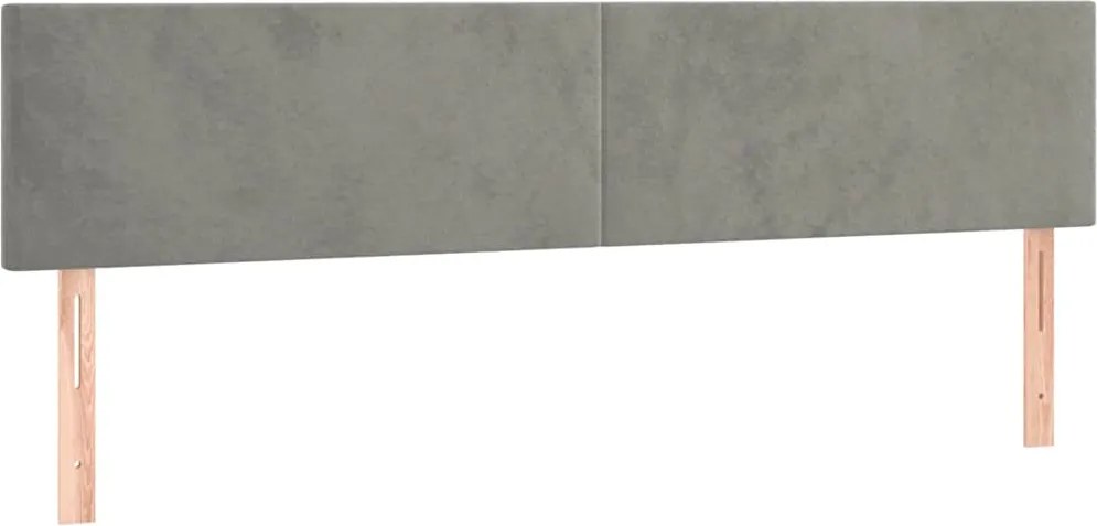 Box spring postel s matrací světle šedá 120x190 cm samet 3270457