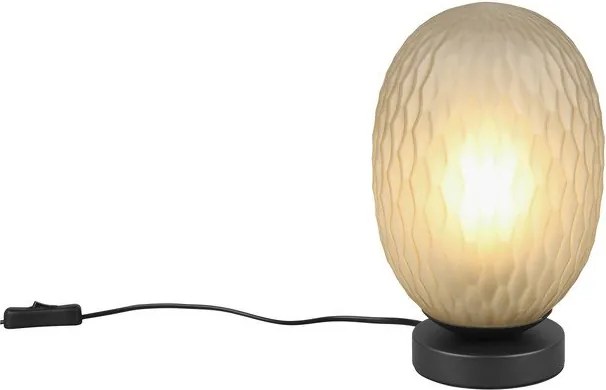 Zelená stolní lampa se skleněným stínidlem (výška 28,5 cm) Facette – Trio