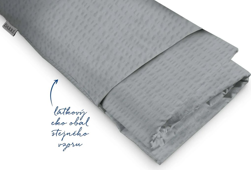Krepové povlečení Jednobarevné - světle šedé Velikost: 140 x 200 + 70 x 90