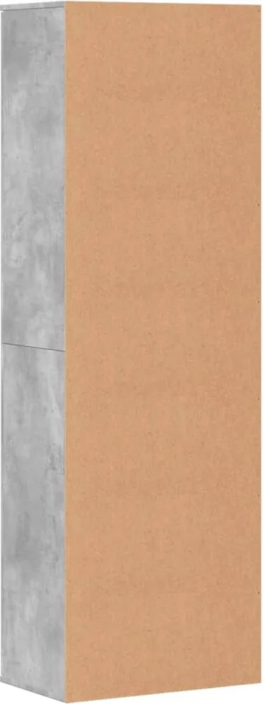 Skříň highboard betonově šedá 60 x 35 x 180 cm kompozitní dřevo 3276668