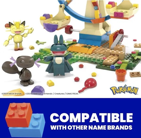 Mattel MEGA POKÉMON POHYBLIVÉ ZÁBAVNÉ RUSKÉ KOLO Vícebarevná